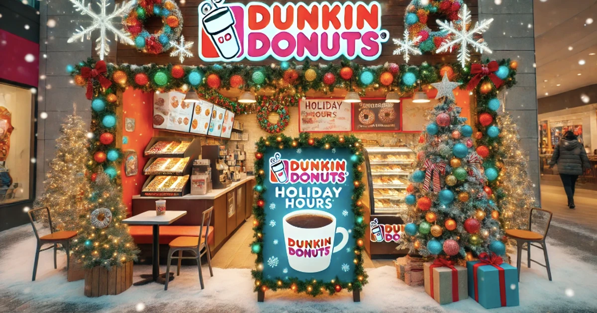 Dunkin' Donuts 2024 Holiday Hours: Open And Close Times By Location