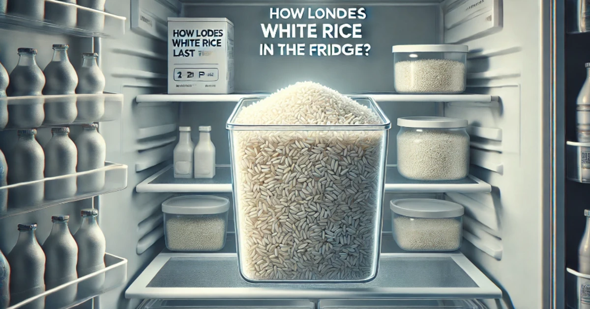 How Long Does White Rice Last In The Fridge?