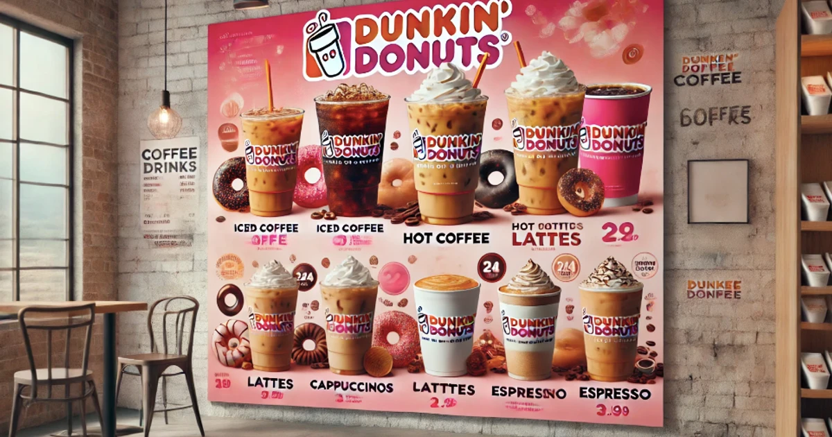 Dunkin' Donuts Coffee Menu: Prices, Sizes & Flavor Options Guide