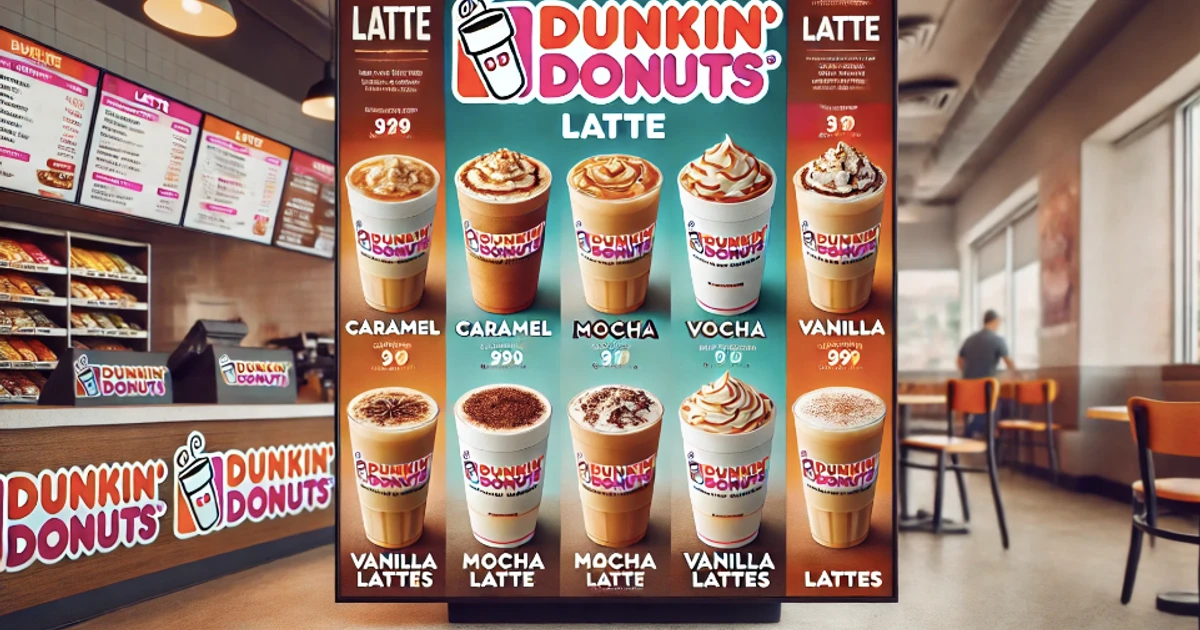 Dunkin Donuts Latte Menu Wirth Price