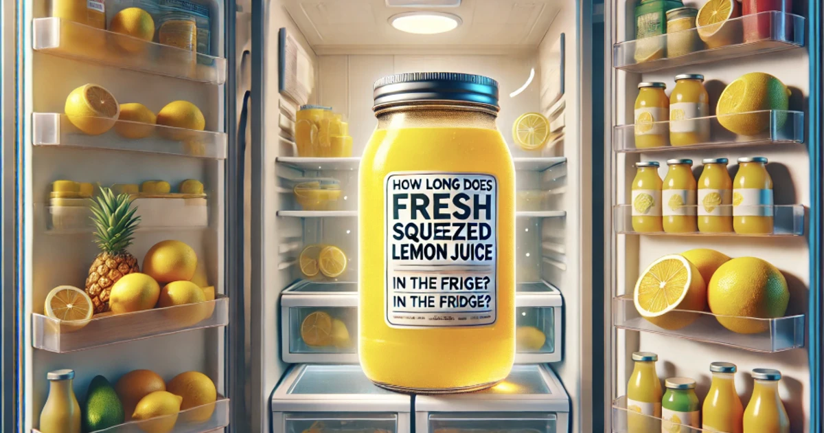 How Long Does Fresh Squeezed Lemon Juice Last In The Fridge?